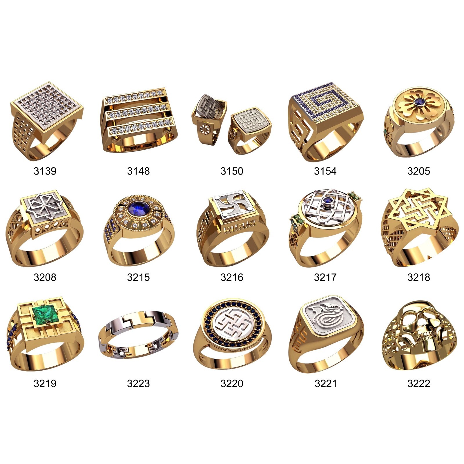 set of 15 pcs WAX PATTERNS for Lost Wax Casting silver or gold Jewelry ...