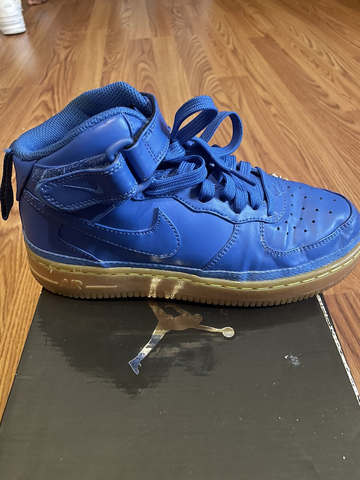 Nike Air Force 1 MID LV8 GS Royal Blue 820342-400 Size 6.5Y Sneakers | eBay