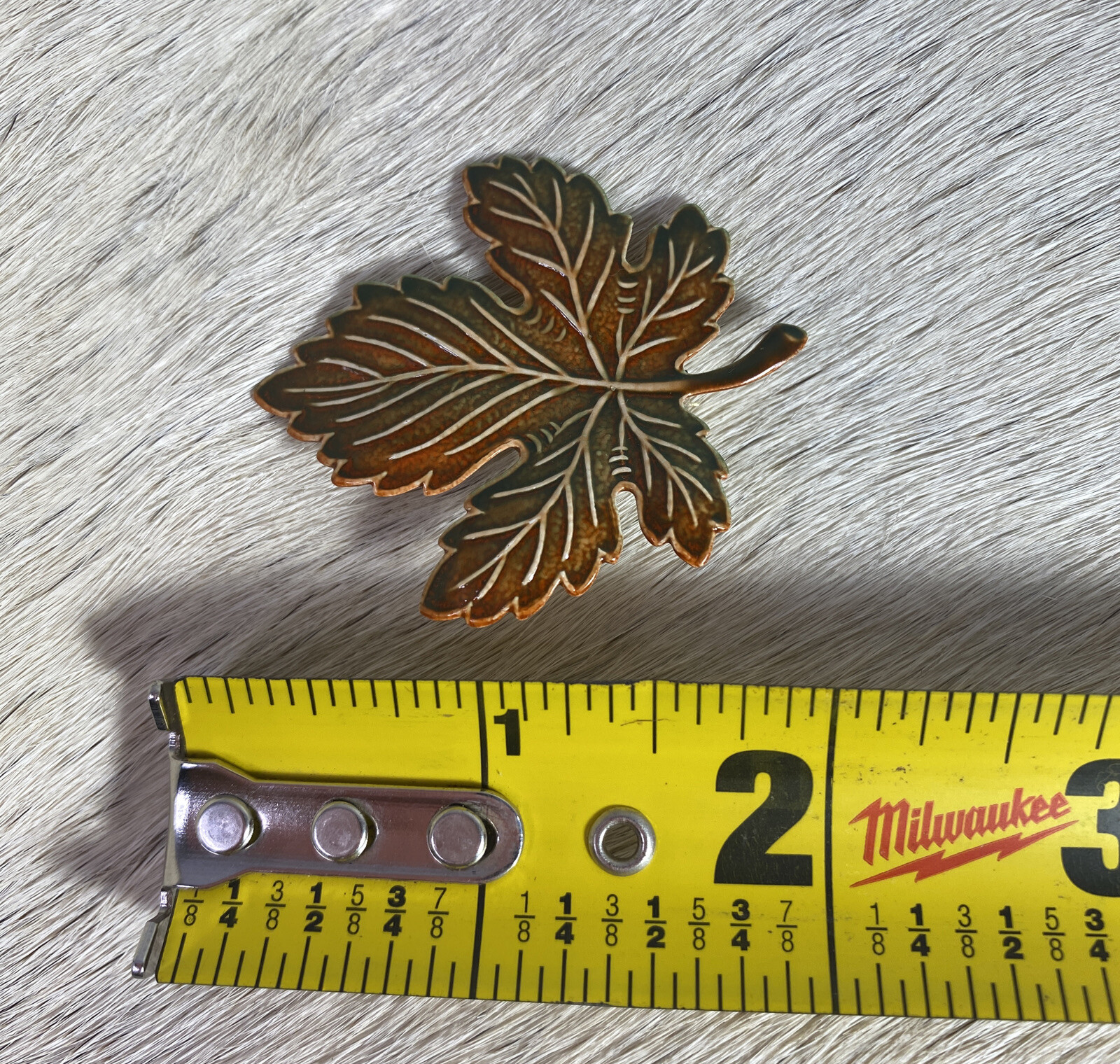 Gilded Leaf Designs Handcrafted Fall Leaf Pin Brooch Gold Tone with ...