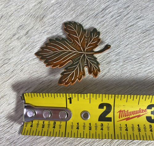 Gilded Leaf Designs Handcrafted Fall Leaf Pin Brooch Gold Tone with ...