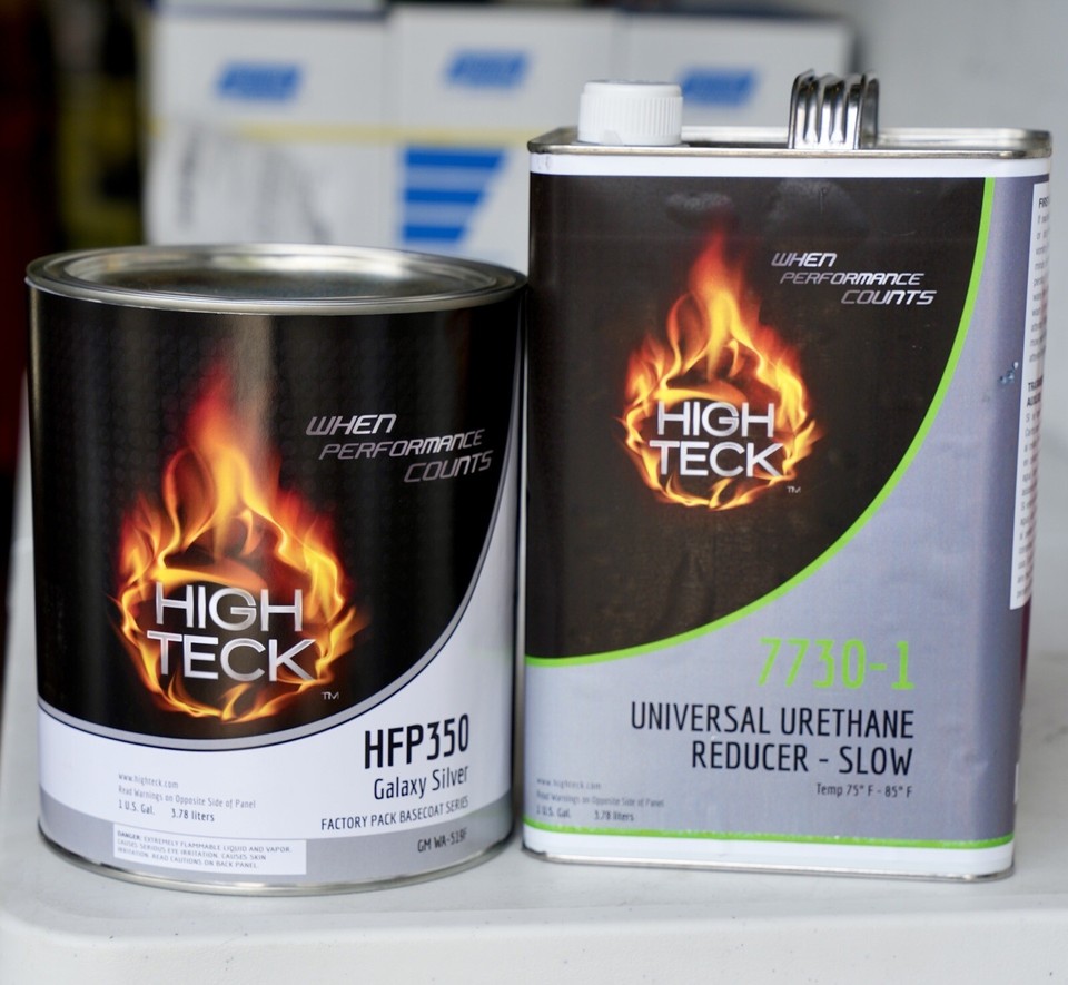 High Teck HFP350 GM WA519F Galaxy Silver Basecoat Auto Paint Gallon Kit ...