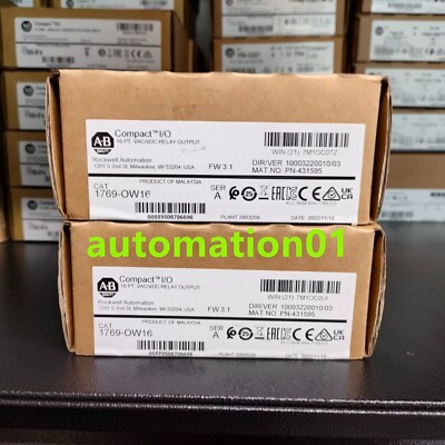 New Factory Sealed AB 1769-OW16 SER A CompactLogix Relay Output Module ...