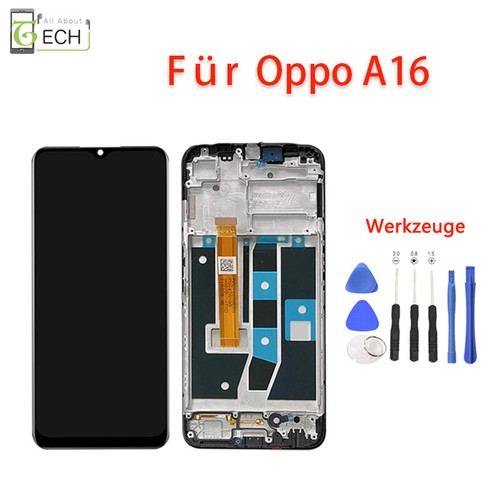 Für Oppo A16 / A16s CPH2269 LCD Display mit Rahmen Bildschirm ...