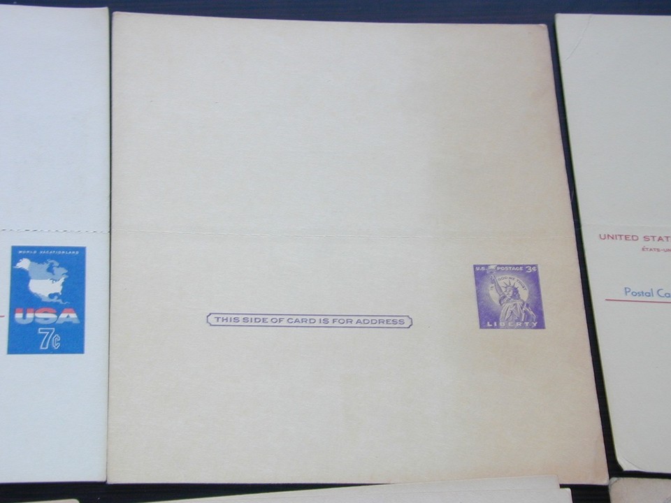 USS14 US POST OFFICE CARDS W PREPRINTED STAMPS 10 MINT & 3 PAID ...