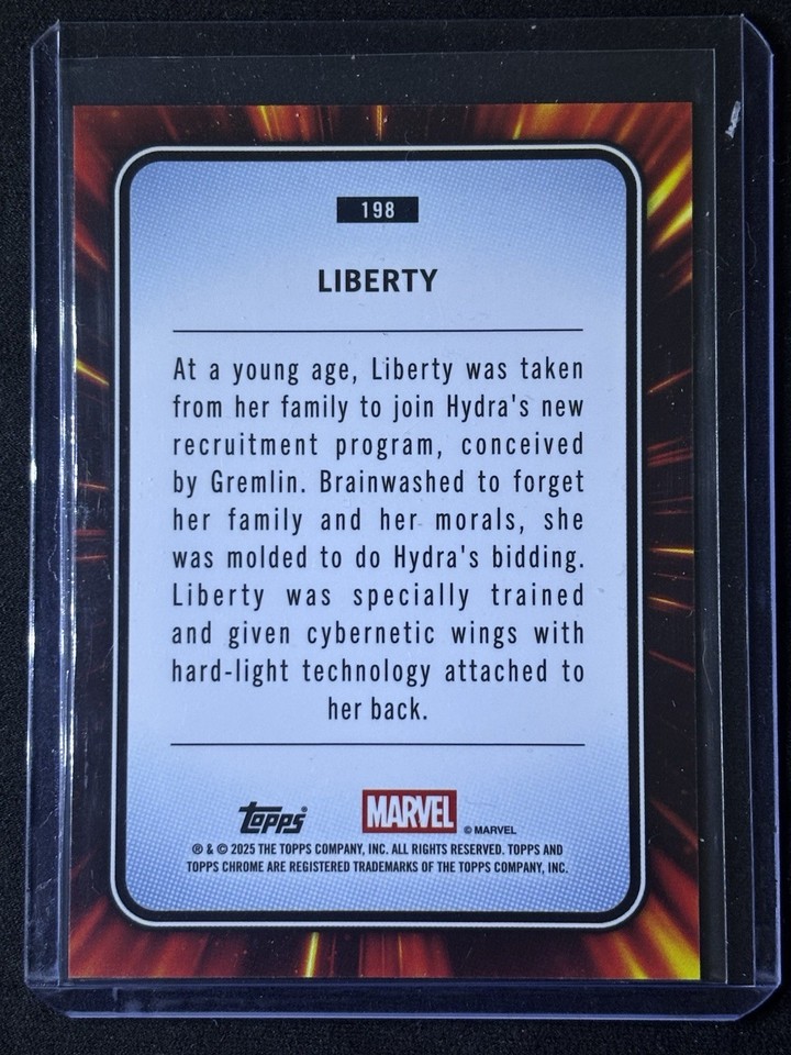 2025 Topps Chrome Marvel Sapphire Liberty Gold /50 First Appearance | eBay