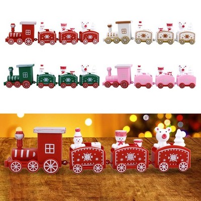 Christmas Train Cake Topper Cake Decoration Toy Kids Small Miniture ...