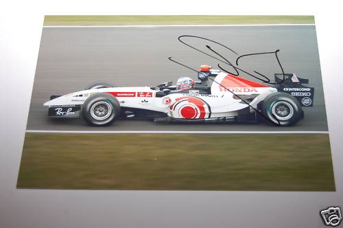 Jenson Button Hand Signed Photo 12x8. | eBay