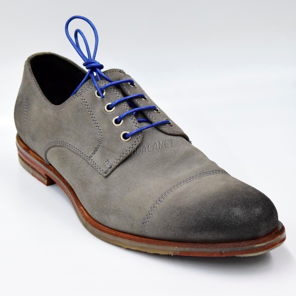 ROUND Premium Waxed Cotton Dress Shoelaces Thin Colorful Shoe Boot ...