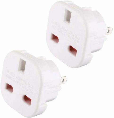 12 Pin Plug UK Mains Plug Adaptor - 3 Pin, 13 Amp, Two Way (Unfused) 12 ...