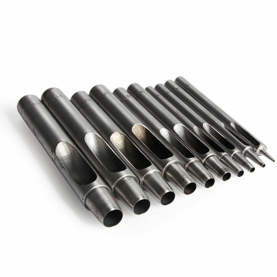 Eyelets Studs Rivet Poppers Setting Hand Tool Set Repair Leathercraft ...