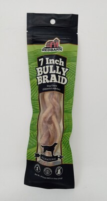 Red Barn Naturals 7 Inch Bully Braid Dog Chew For Medium Size Dogs | eBay