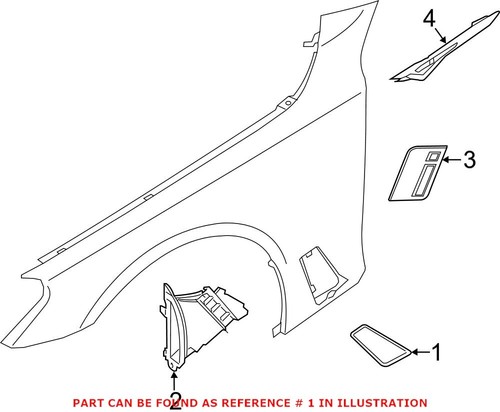 Genuine OEM Fender Insert Emblem for BMW 51747439014 | eBay