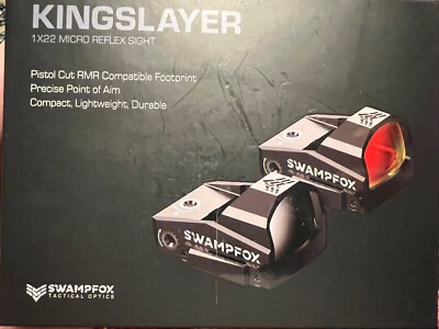 Swampfox Kingslayer 1x22 65 Moa Circle Dot MicroReflex Sight RMRFootprint (USED) | eBay