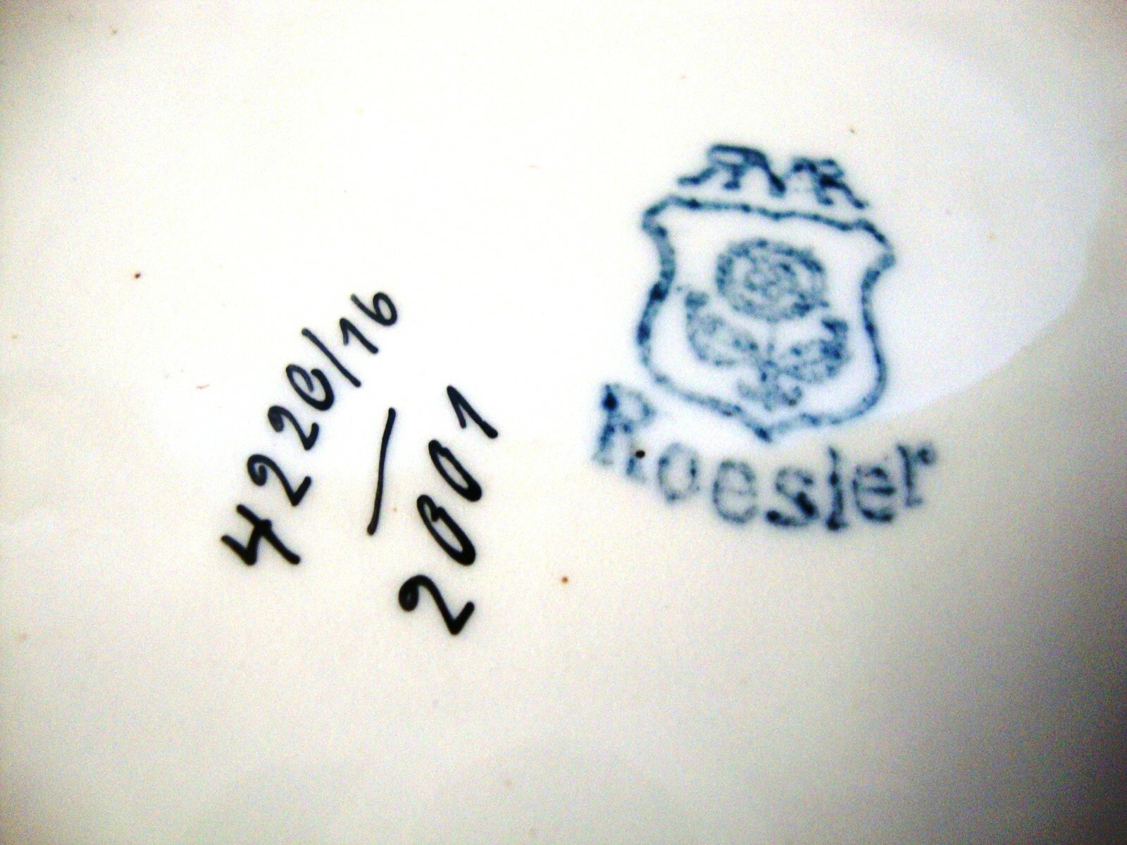Max Rösler Roesler Rodach Keramik Durchbruchschale Korb Farbdekor 4220 ...