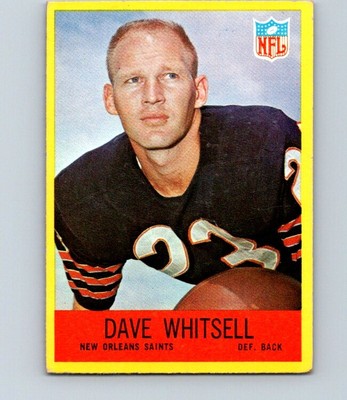 . 1967 PHILADELPHIA FOOTBALL #130 DAVE WHITSELL MID GRADE HR | eBay