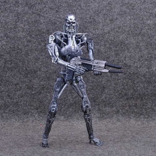7" Terminator Classic T-800 Silver Endoskeleton PVC Action Figures Toy ...