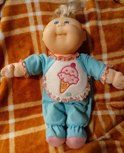 Hasbro Coleco 1988 Cabbage Patch Kid Doll blonde tuft hair blue eyes | eBay