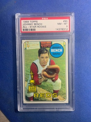 1969 Topps Johnny Bench All Star Rookie #95 PSA 8 | eBay