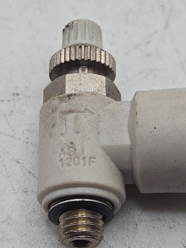 2pc SMC AS1201F-M5-06A Push To Connect Flow Control Valve Fitting 6mm x ...