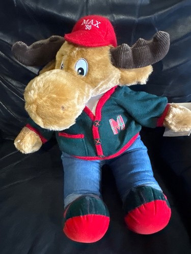 18" 1995 Max the Moose Plush Christmas Commonwealth Stuffed Animal ...