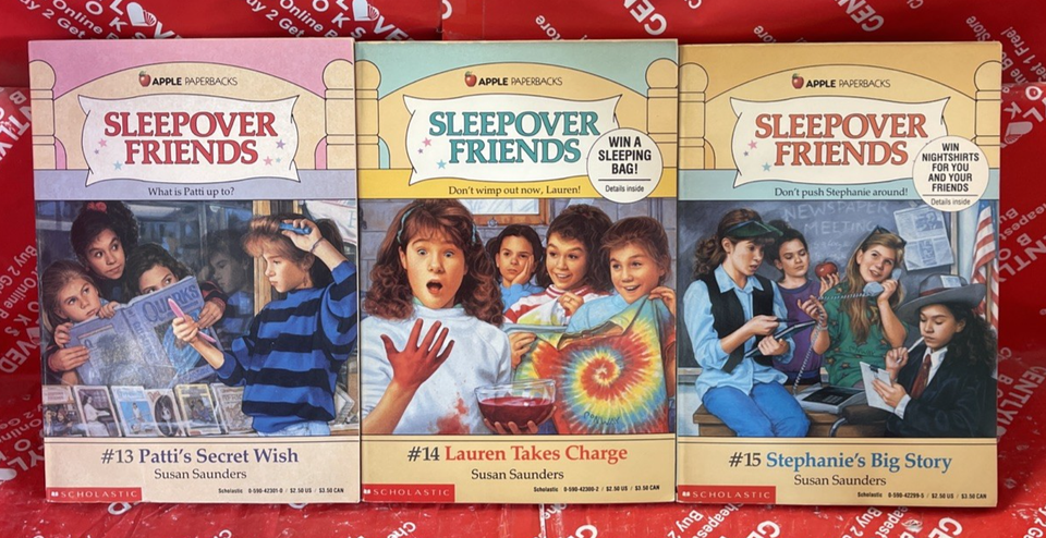 Vintage Sleepover Friends Books lot of 22 by Susan Saunders Scholastic ...