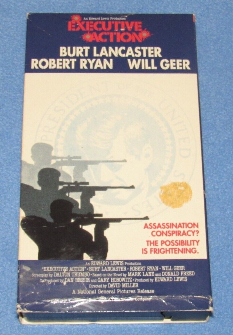 EXECUTIVE ACTION (VHS, 1992) ~Burt Lancaster, Robert Ryan, Will Geer ...