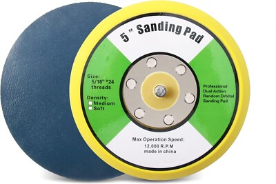 REPLACEMENT 5" INCH ROUND PSA DA SANDING DISC PAD SANDPAPER | eBay
