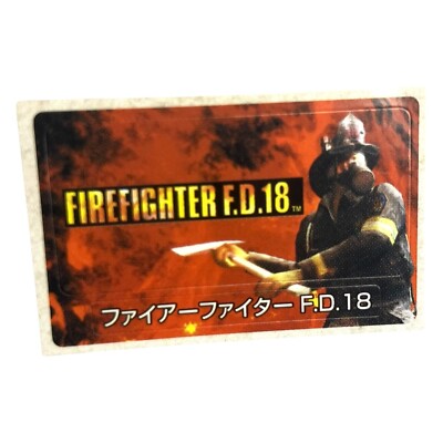 Sony Playstation 2 PS2 Firefighter F.D. 18 FD18 Official Memory Card ...