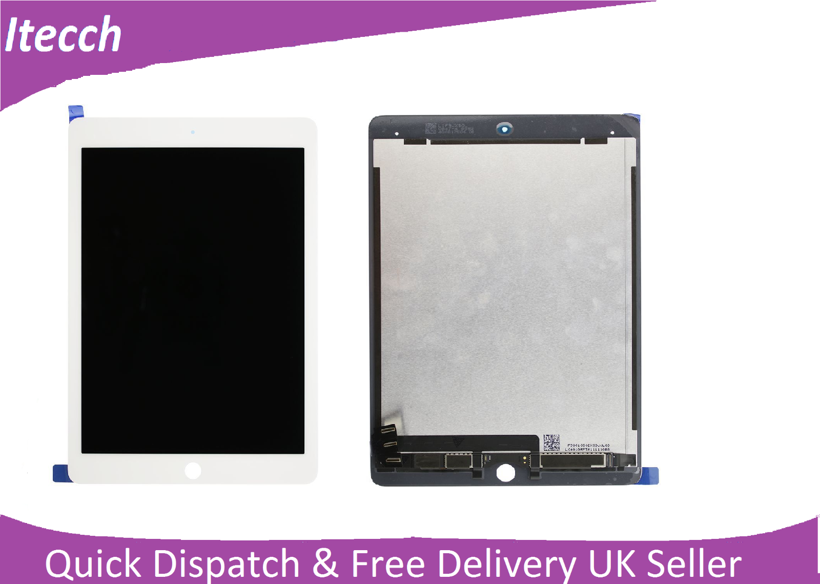 Brand New Apple iPad Pro 9.7" A1673 A1674 Touch LCD Screen White ...