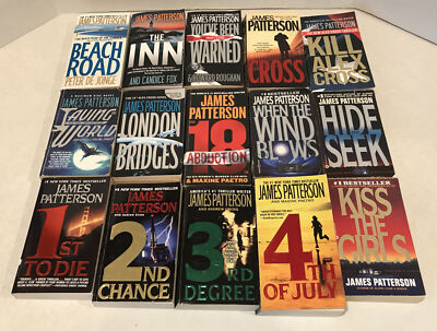 JAMES PATTERSON LOT OF 15 Novels Thriller Detective Paperback PB Books ...