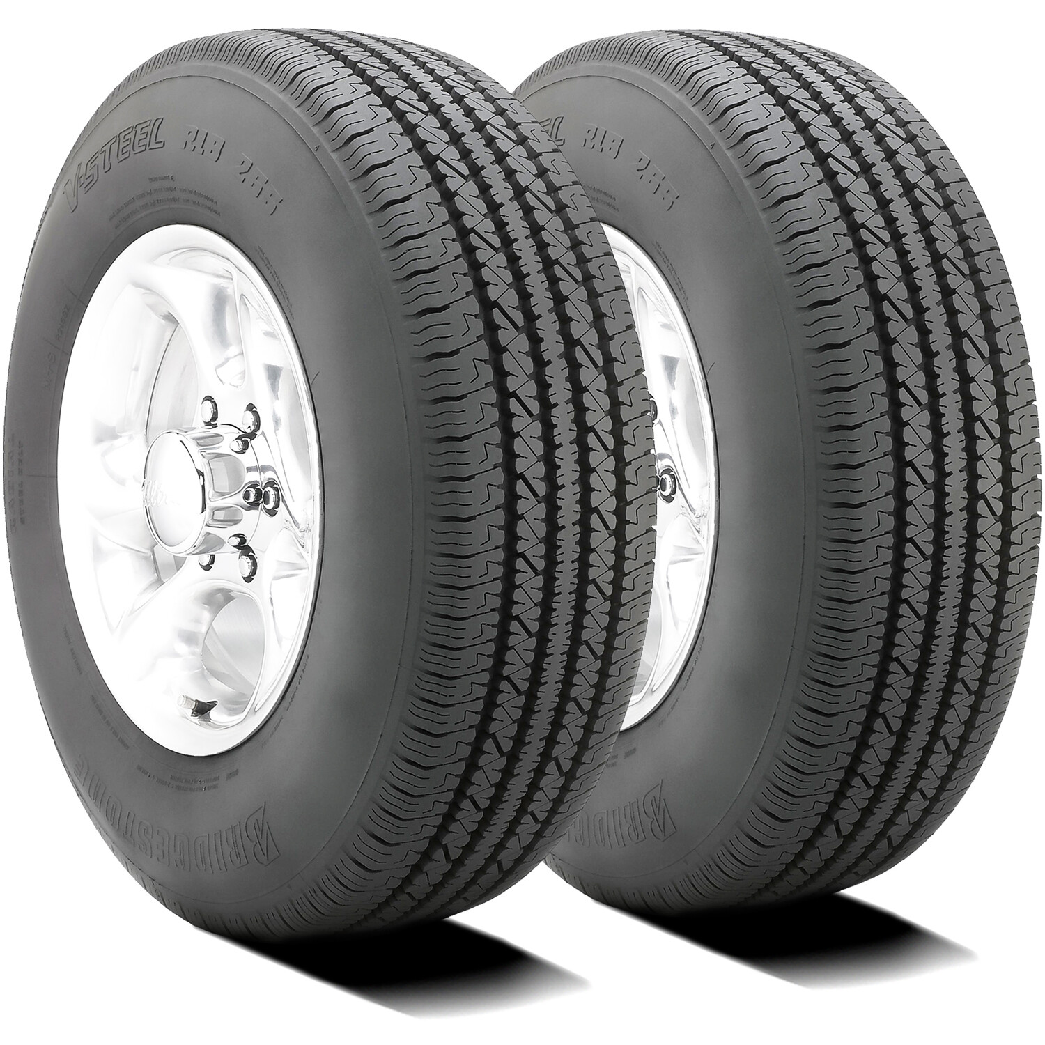 2 Tires Bridgestone V-Steel Rib 265 LT 245/75R16 Load E 10 Ply LT ...