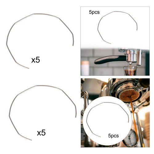 5x Portafilter Basket Spring Clip Steel Coffee Portafilter Basket ...