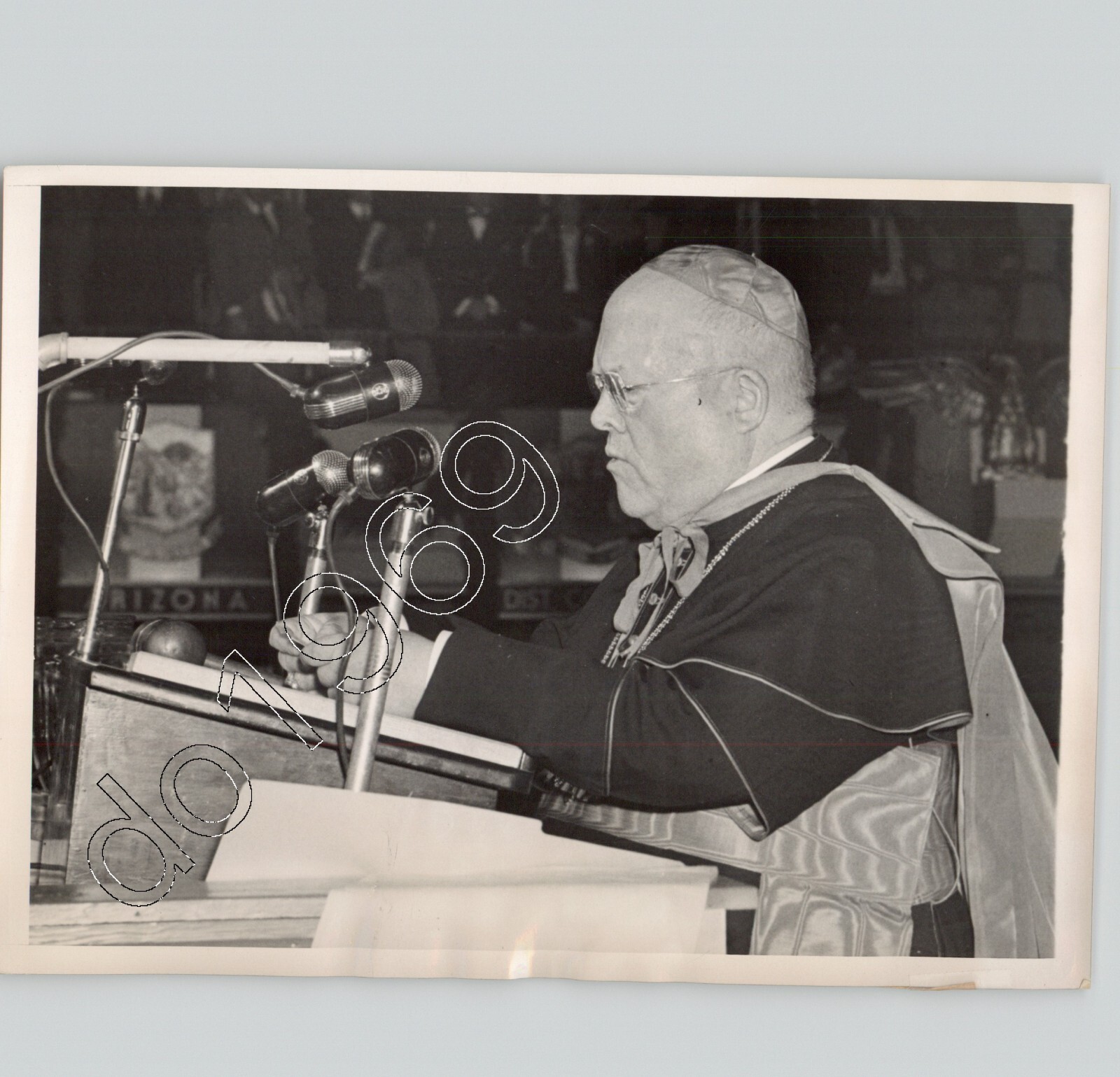 Cardinal DENNIS DOUGHERTY @ GOP Convention, PA USA 1940 ORIGINAL Press ...