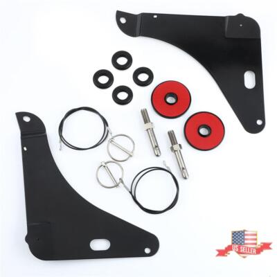 Set Black Hood Pin Pins Fit For 2008-2018 Dodge Challenger 82214260AC ...