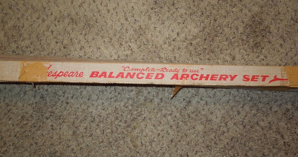 Shakespeare Balanced Recurve Bow Archery Set Box Only 52" Long | eBay