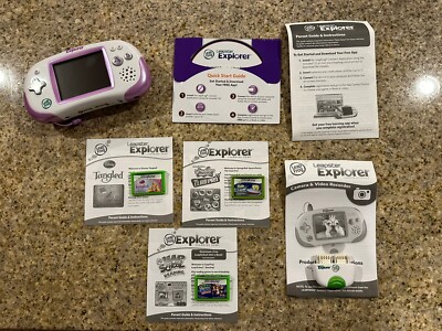 LeapFrog Leapster Explorer Learning System, Purple With 3 Games and ...