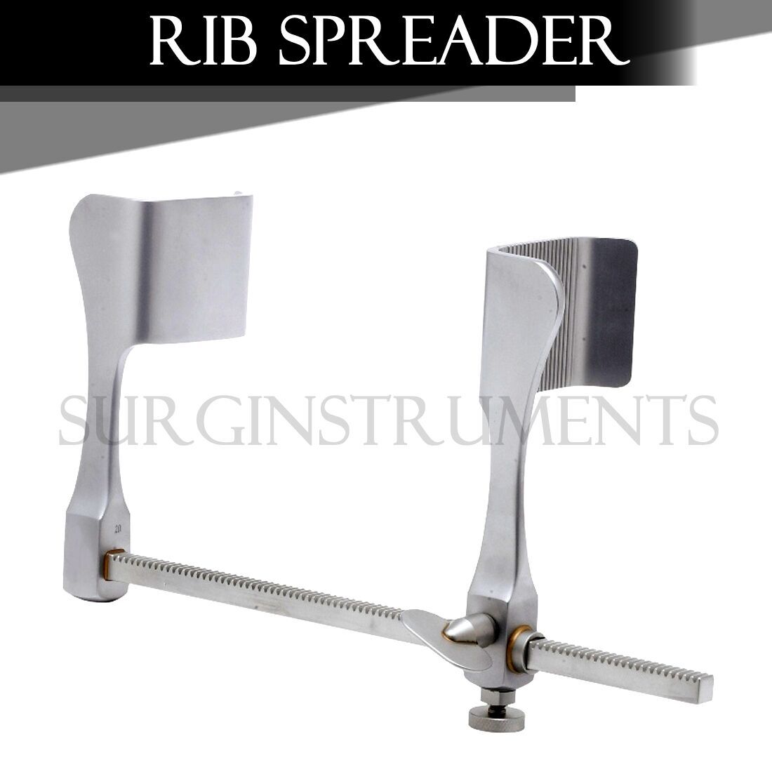 Tuffier Rib Spreader 2" x 2" Blades with 6-1/2" Spread Stainless German ...