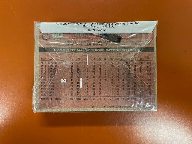 1981 Topps Baseball cello pack. It is in excellent unopened condition ...
