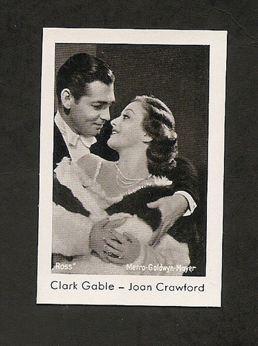 CLARK GABLE JOAN CRAWFORD CARD VINTAGE 1930s REAL PHOTO ROSS M.G.M. | eBay