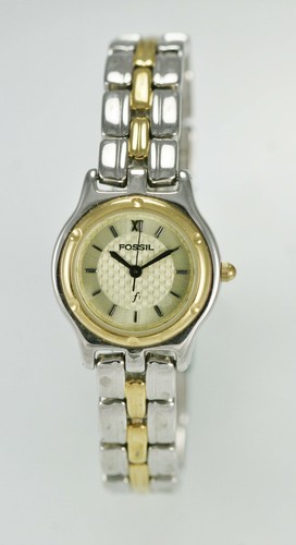 Fossil F2 Watch Women Stainless Steel Gold Silver Water Re Batt ...