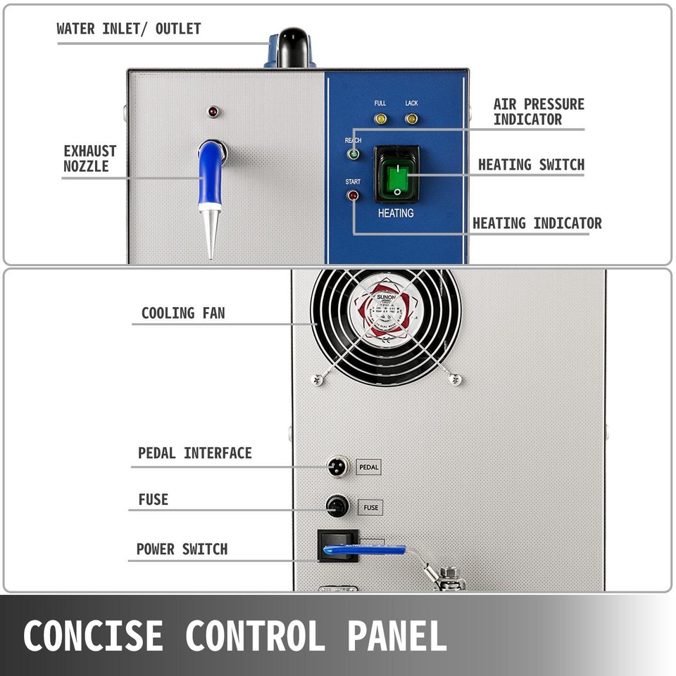 2L 1300W Jewelry Steam Cleaner Gold And Silver Jewelry Steam Cleaning ...