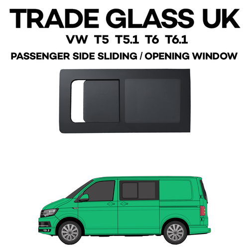 VW T5 Transporter Passenger Side SLIDING Tinted Window, Vw T5 Side ...