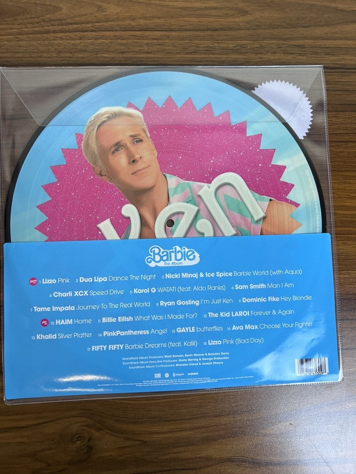 New! Sealed! Barbie The Album Picture Disc w Bonus Tracks 2024 Vinyl ...