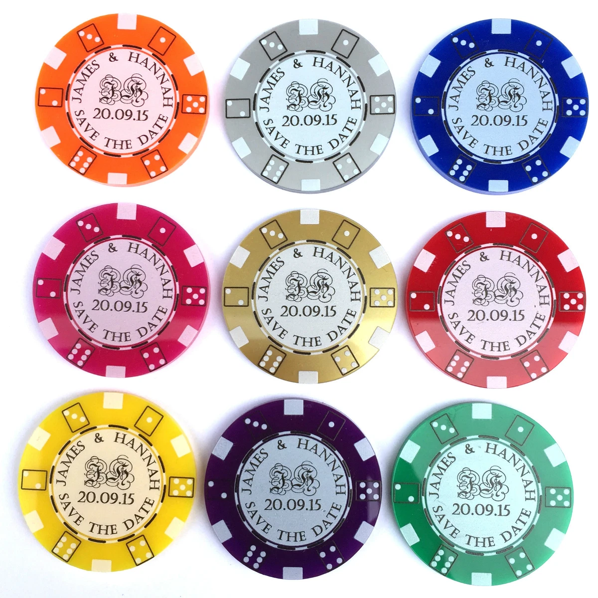 Personalized Poker Chips Tokens