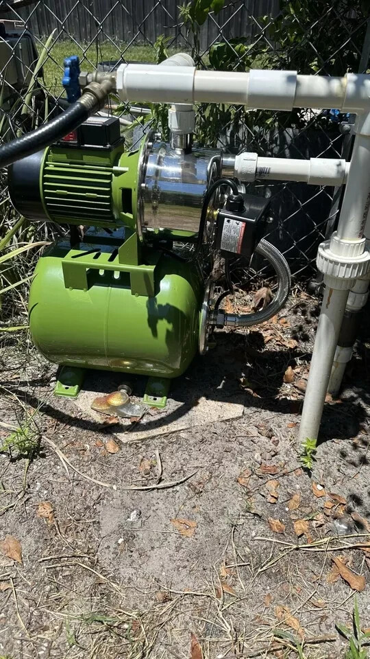 1 HP Stainless Steel Shallow Well Pump & Tank W/ Pressure Control ...