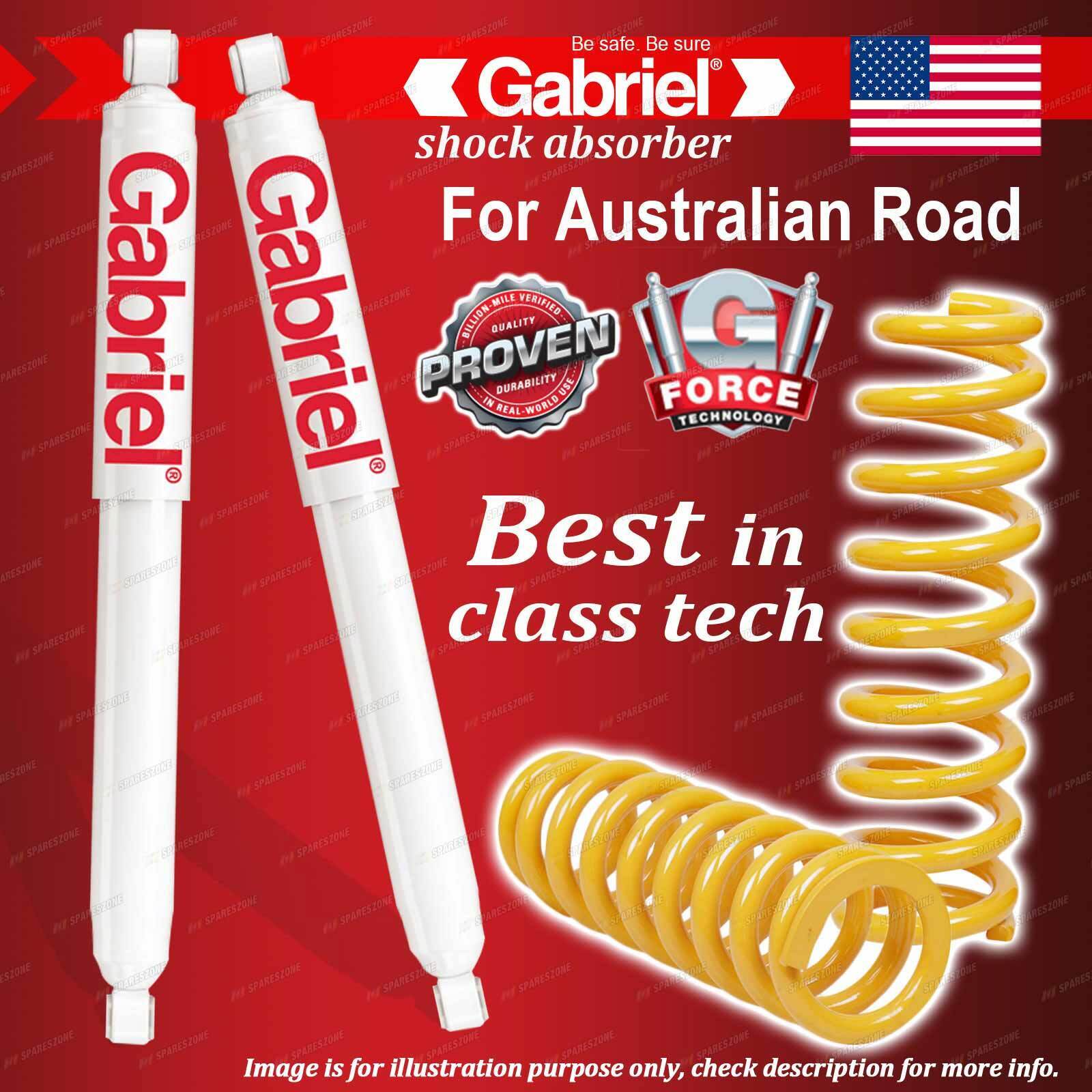 Rear Gabriel Ultra LT Shocks + Raised King Coil Springs for Ford ...