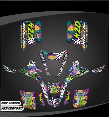 Yamaha Blaster YFS 200 yfs200 Decals Graphics Stickers Full kit ATV ...