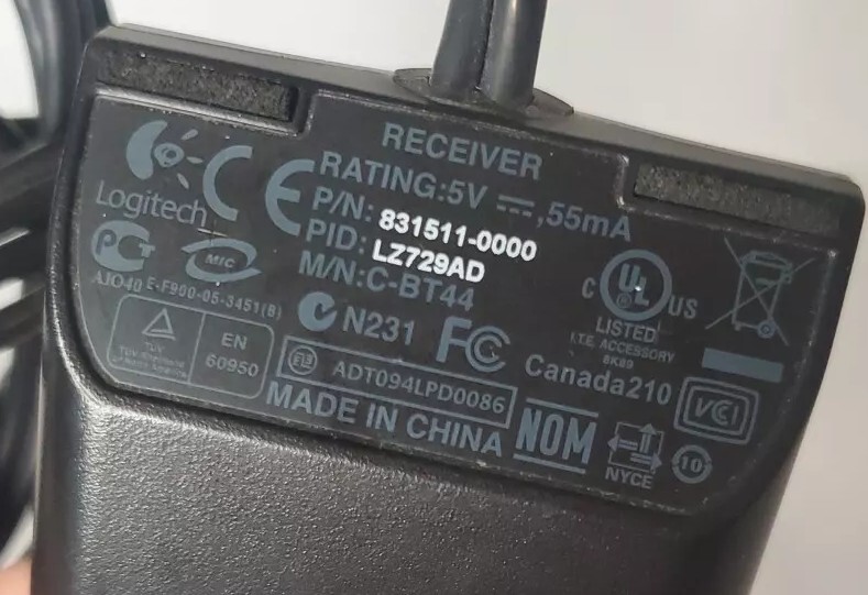 Logitech C-BT44 Wired Desktop EX-100 Keyboard & Mouse USB (Receiver ...