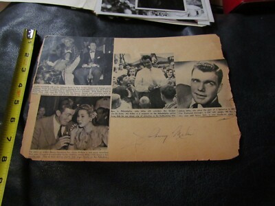 John Johnny Miles Autographed Photo Cut | eBay