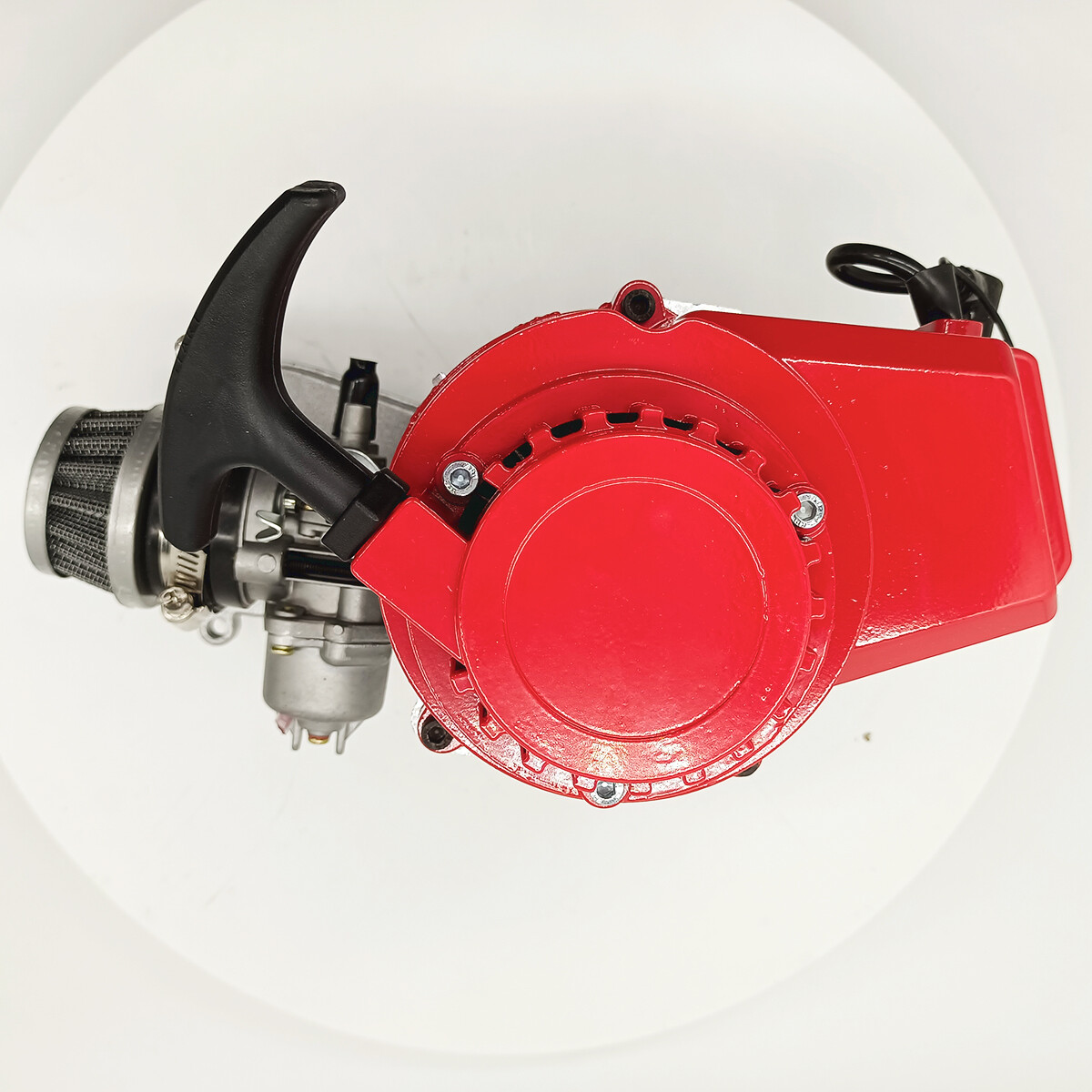 49CC MINI DIRT BIKE ENGINE WITH TRANSFER BOX RED PULL START MINI MOTO ...